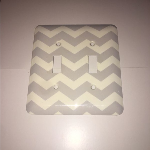 Office | Light Switch Plate Chevron Two Switch | Poshmark